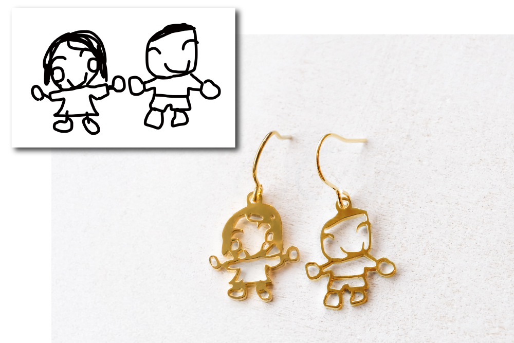 ringram plus 手描きピアス | 手づくり結婚指輪・婚約指輪ならringram（リングラム）